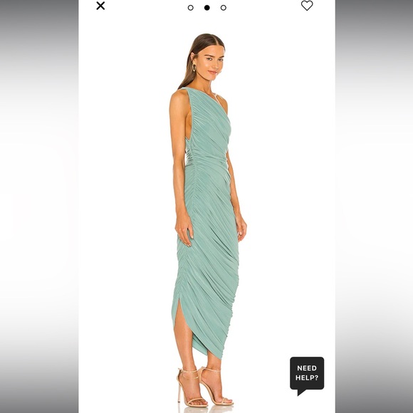 Norma Kamali | Dresses | Norma Kamala Diana Gown In Vintage Mint | Poshmark